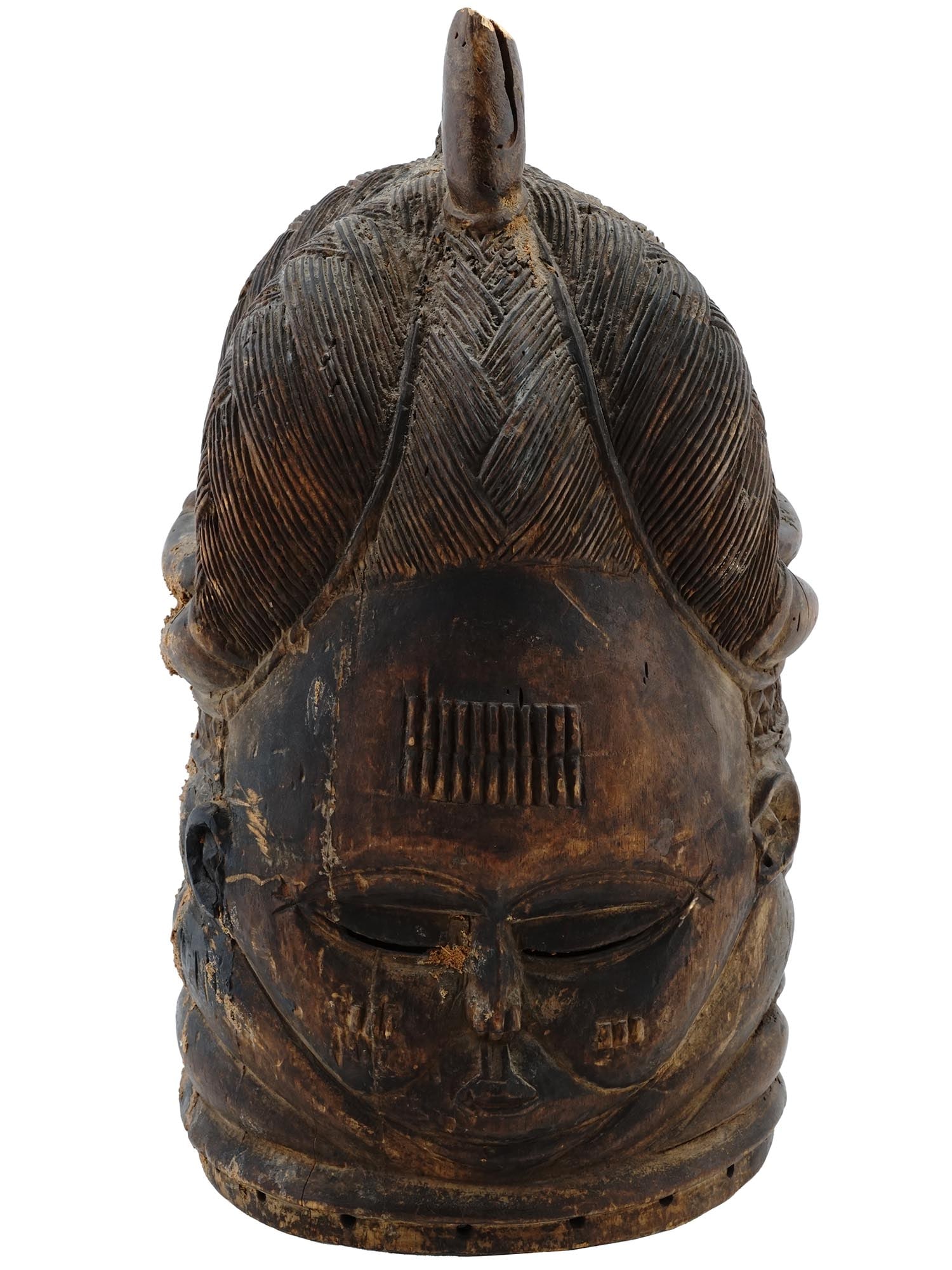 Early 20th C Mende, Sierre Leone Sowei Mask Auction