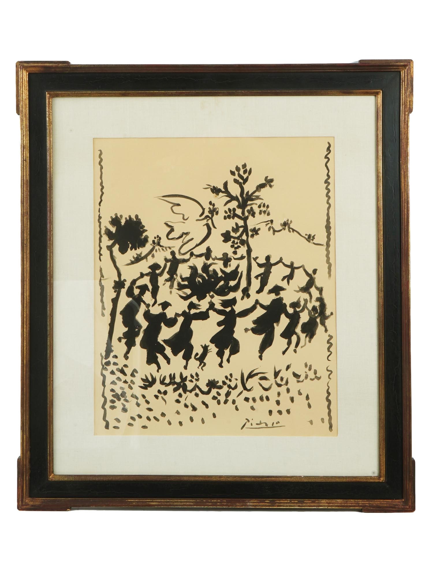 After Pablo Picasso Ltd Long Live Peace Lithograph Auction