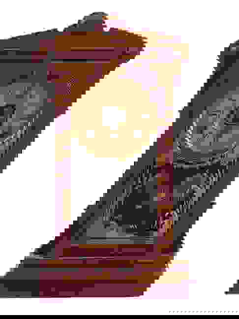 Antique American Gilbert 8 Day Alarm Mantel Clock Auction