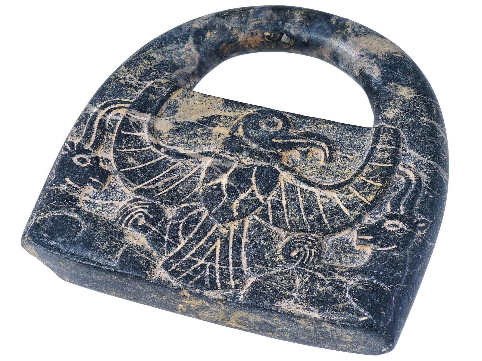 Large Ancient Near East Persian Jiroft Stone Weight Auction