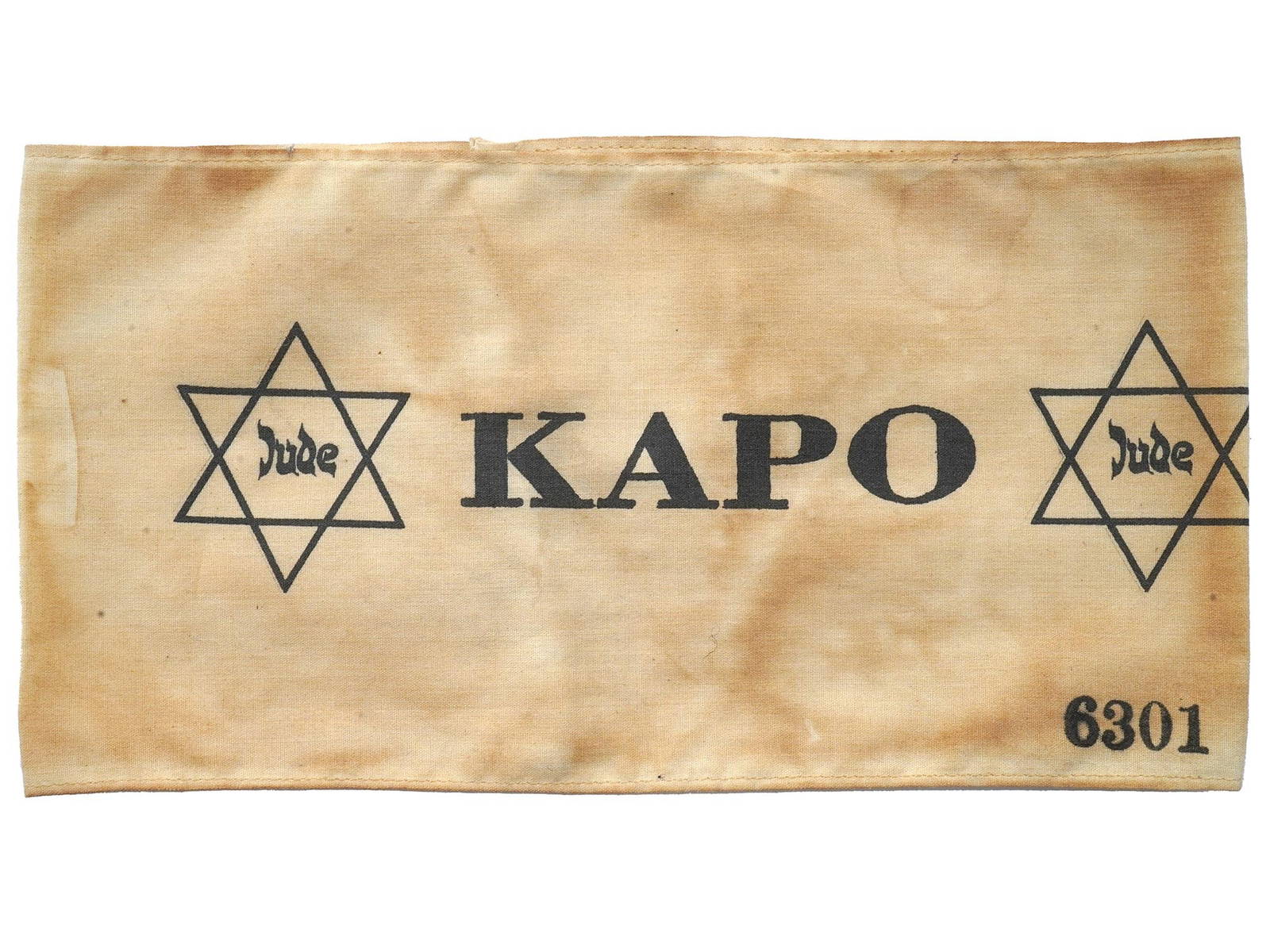 Holocaust Period Armband Kapo Of Jewish Barrack Auction