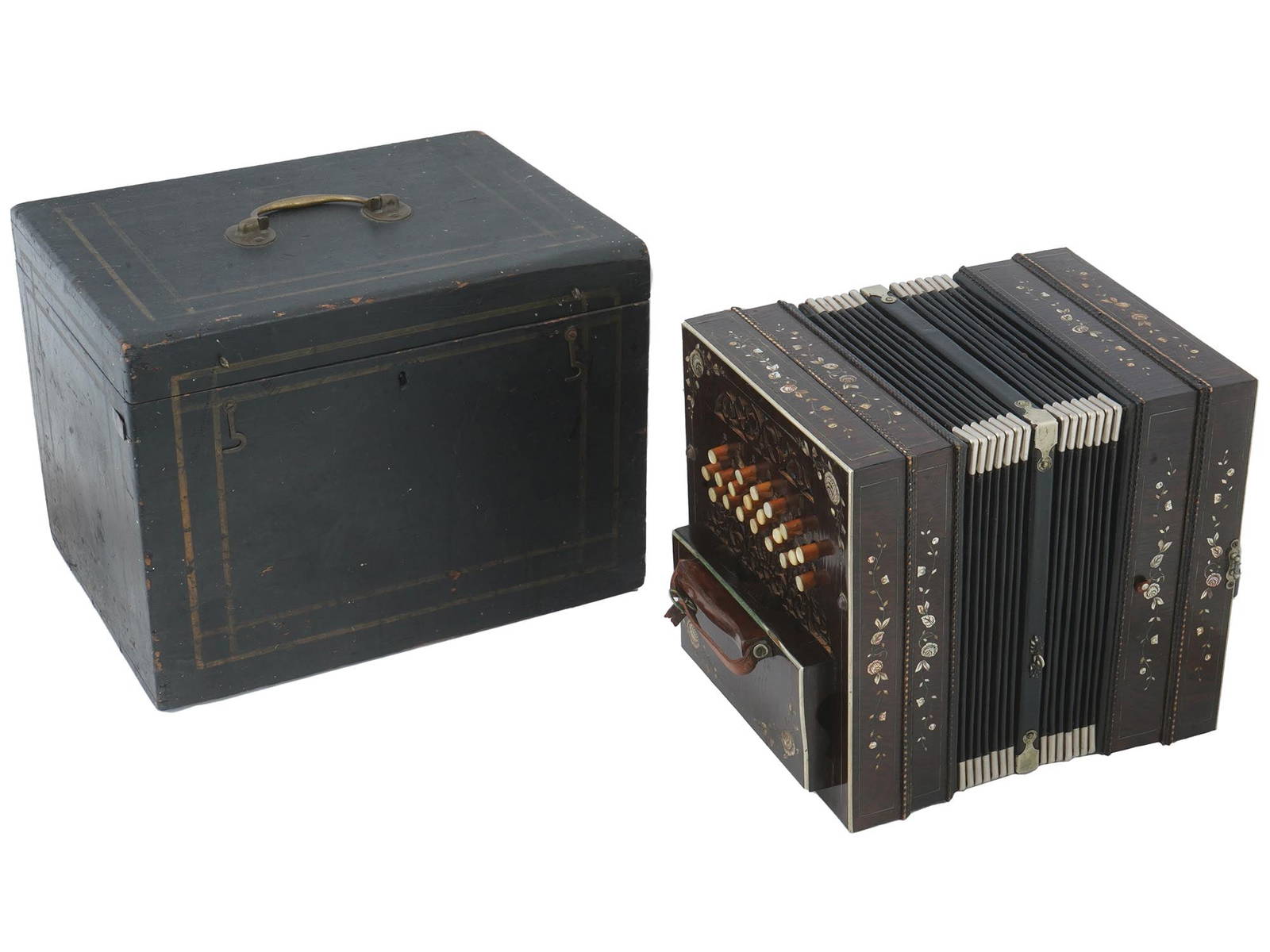 Antique German Bandoneon Ela Accordion 1920s Auction