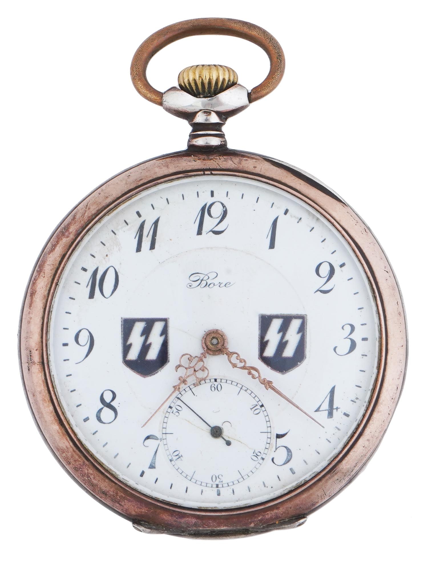 Wwii Nazi German Type Waffen Ss Silver Pocket Watch Auction