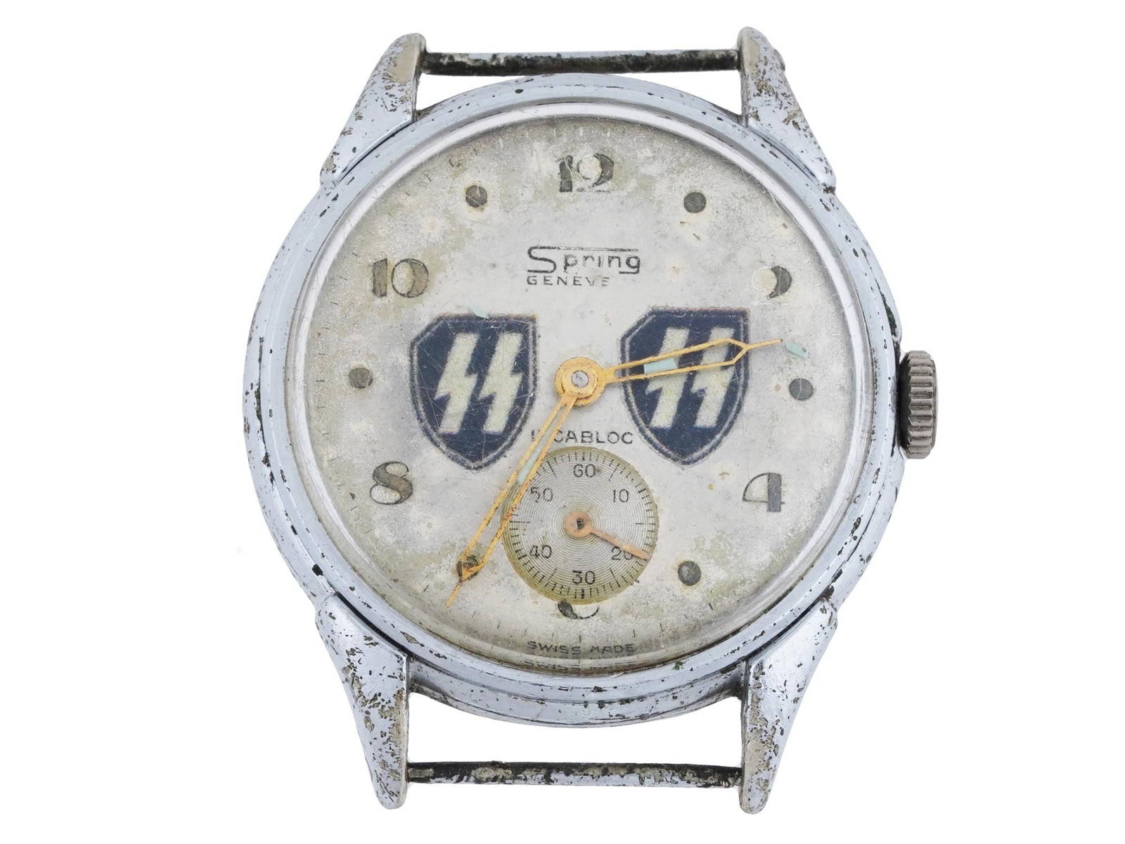 Small Wwii Nazi German Model Waffen Ss Wrist Watch Auction