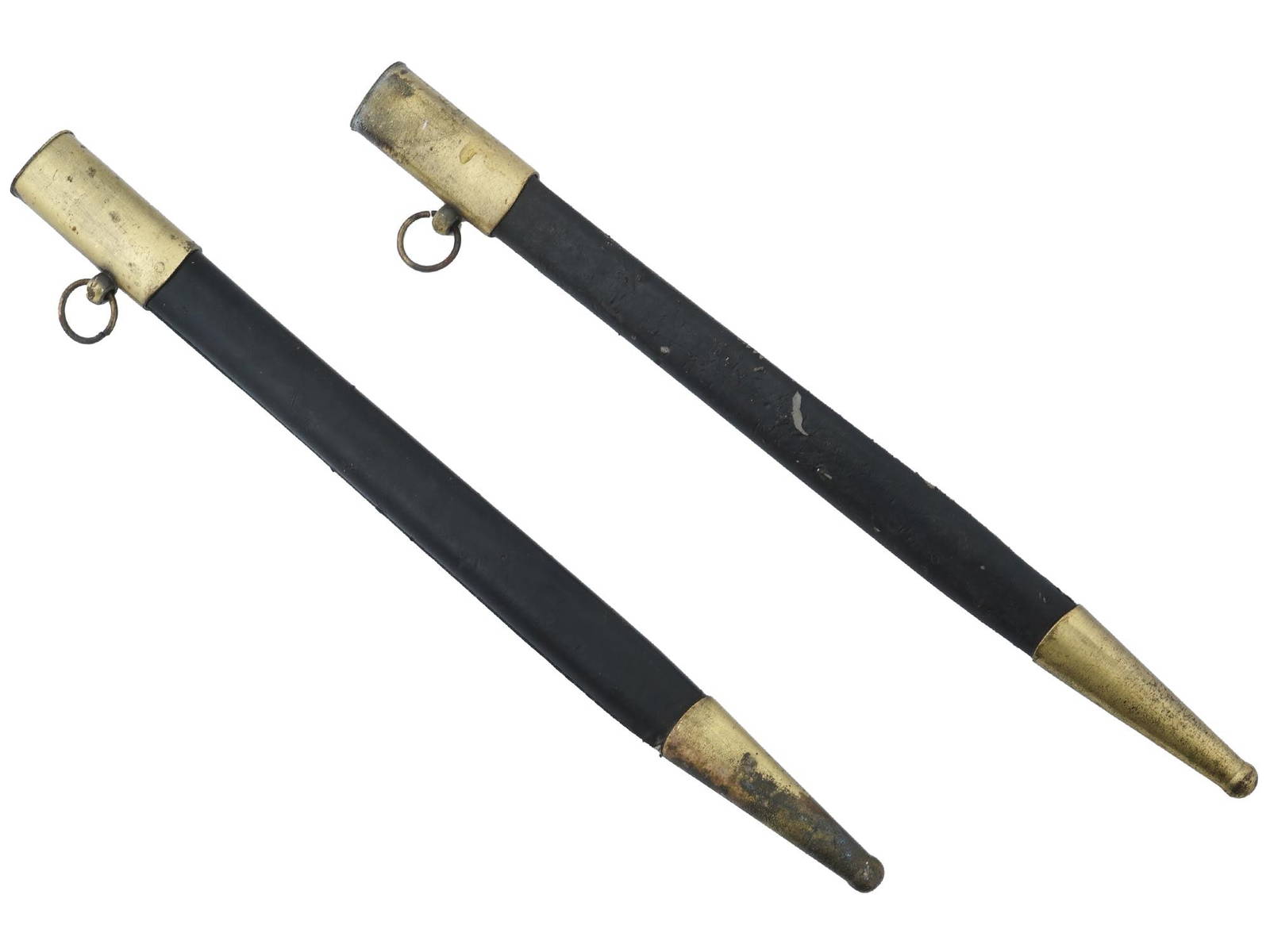 Pair Of Wwii Nazi German Type Scabbards For Dagger Auction