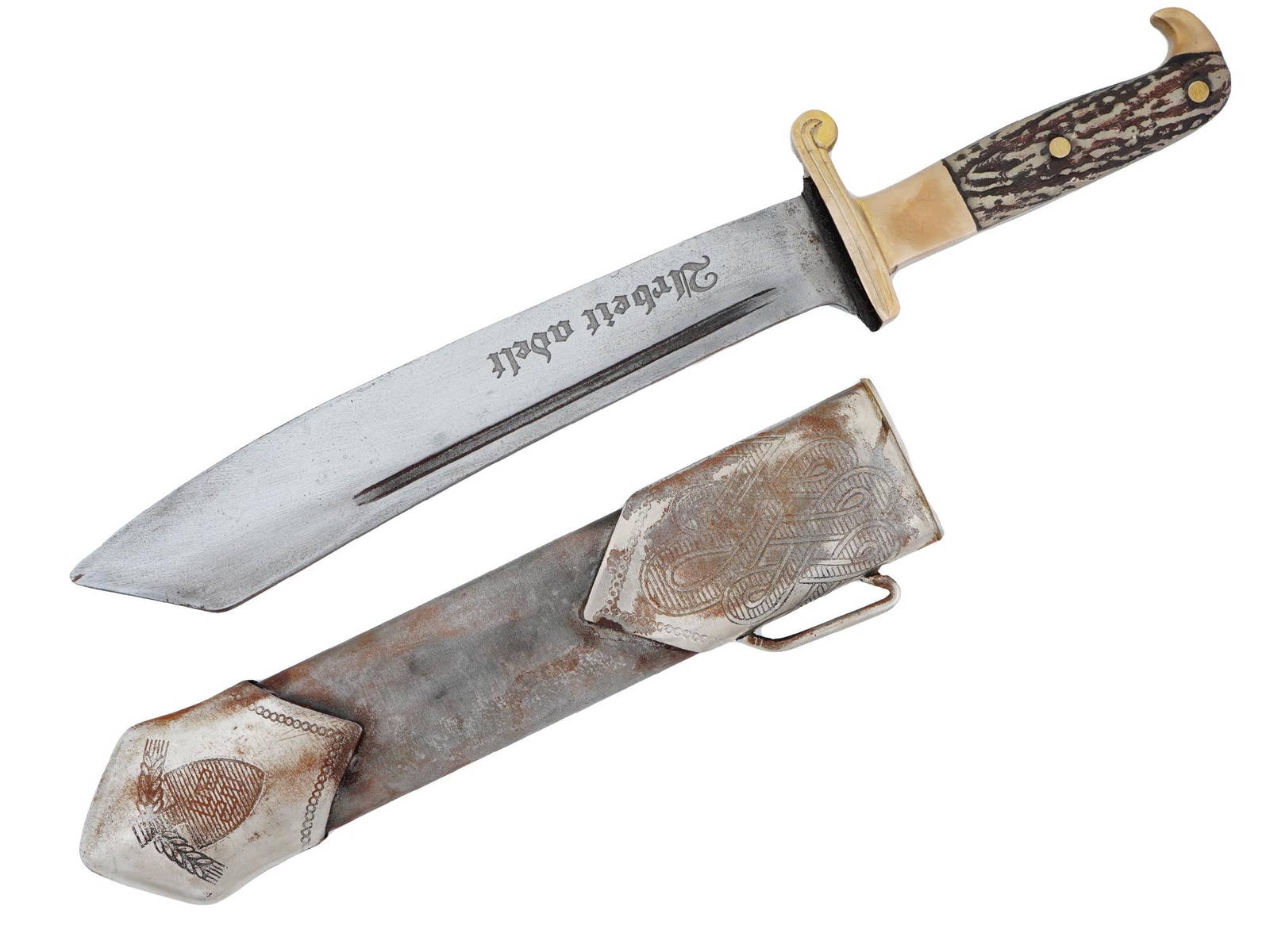 Wwii Nazi German Type Rad Labor Dagger W Scabbard Auction