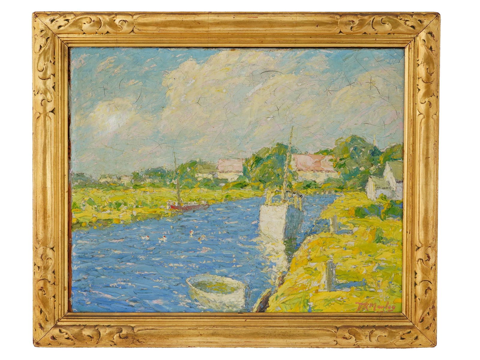 Thomas Manley American Impressionist Oil Painting Auction