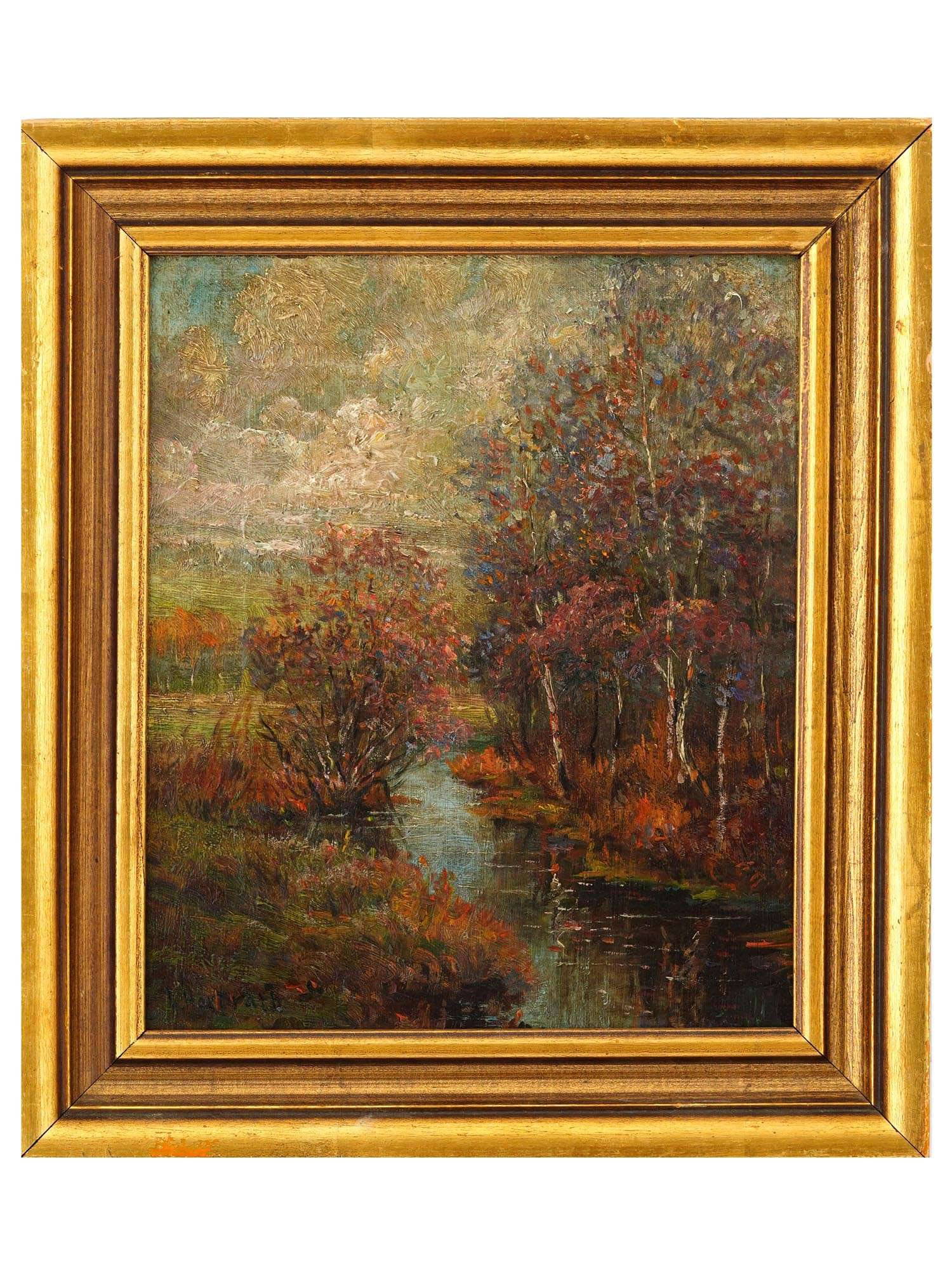 American Landscape Oil Painting By Lucie Hartrath Auction