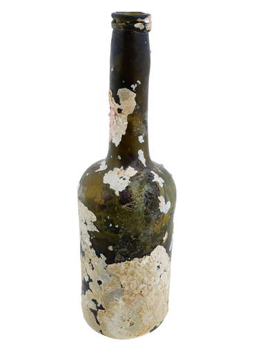 Antique 19th Century Whisky Bottle From The North Sea