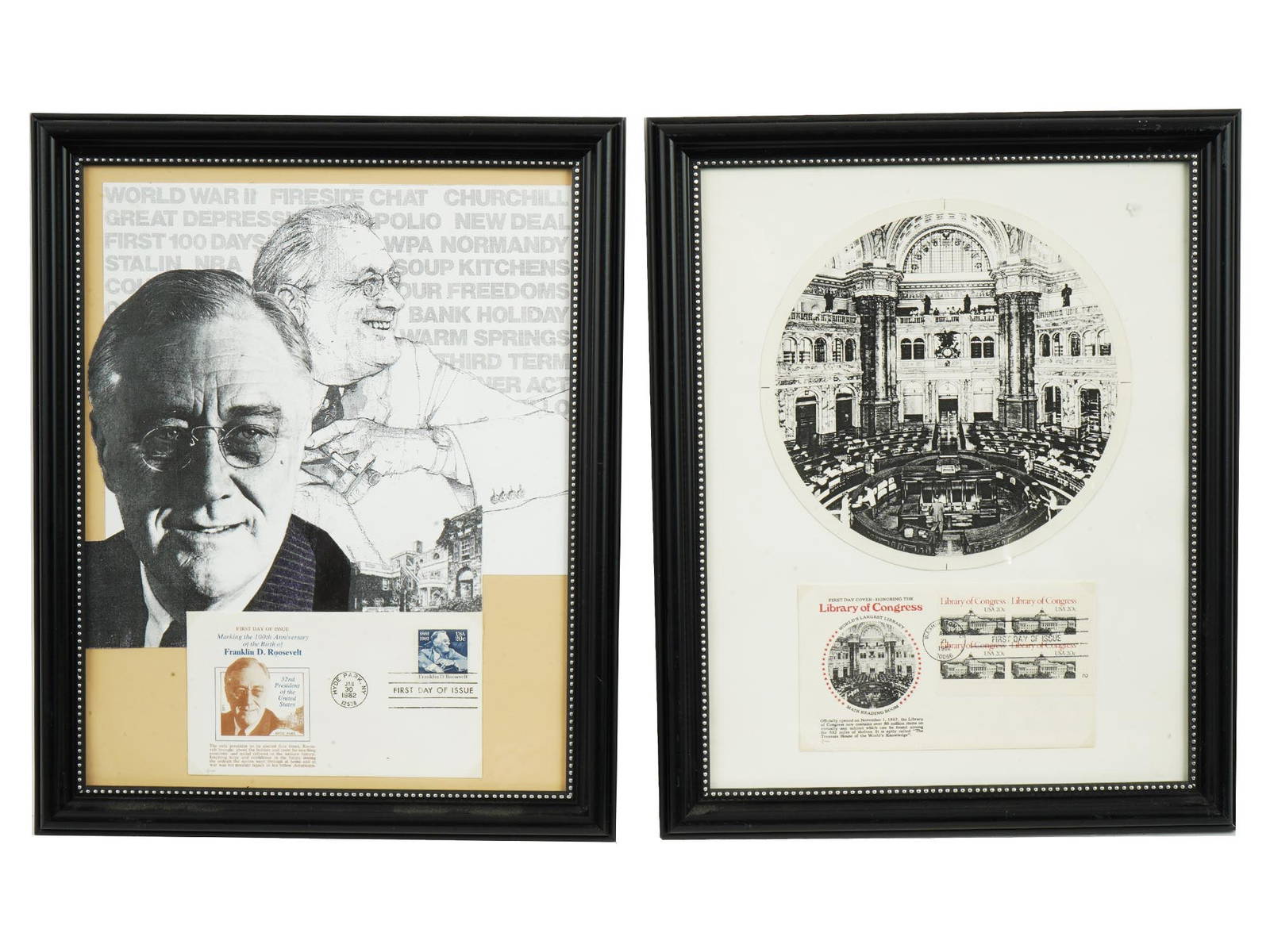 Vintage American Fdc Sets Roosevelt Library Of Congress Auction