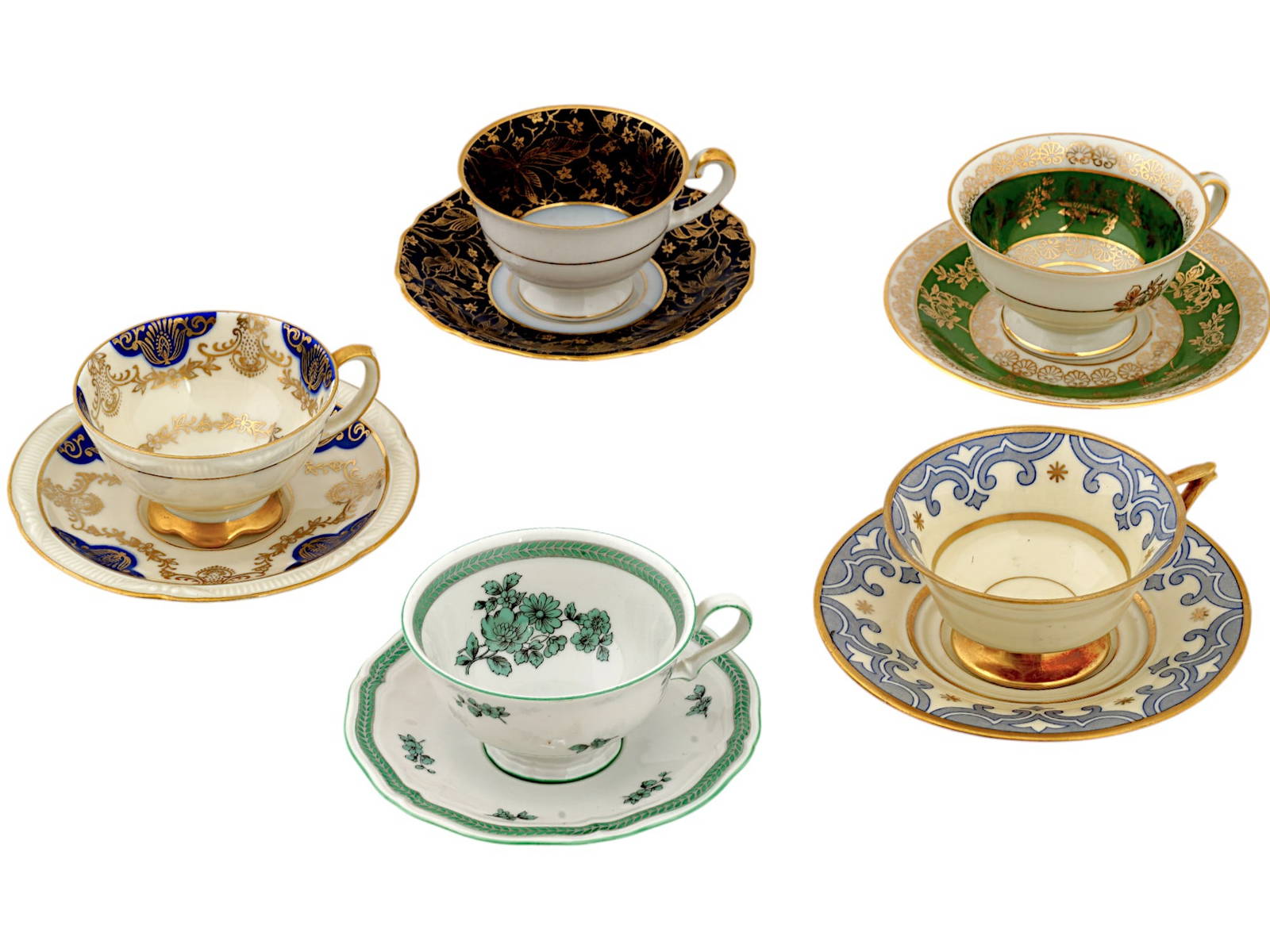 Lot Of Various German Bavarian Porcelain Tea Sets Auction