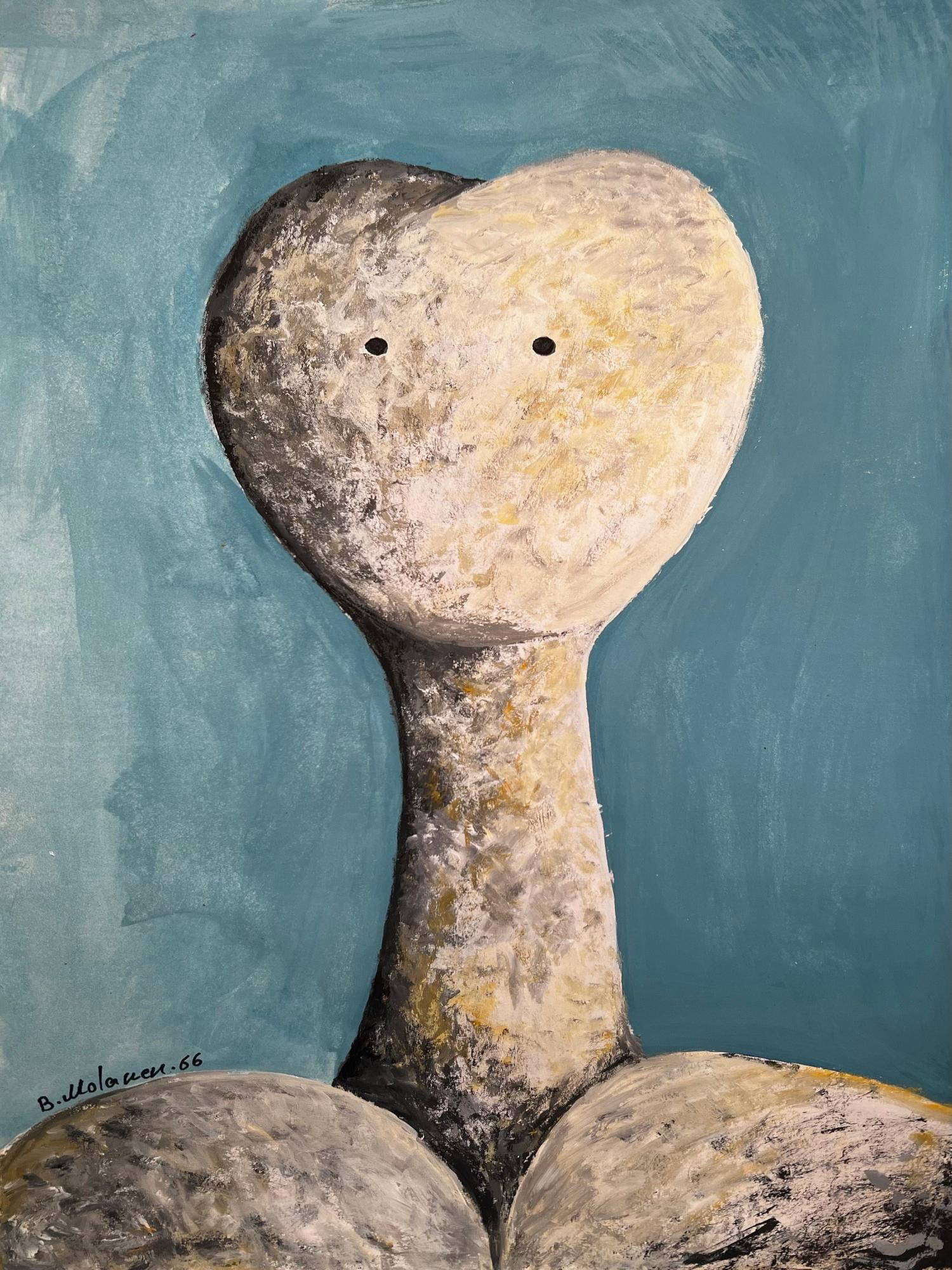 Portrait Painting By Iranian Modernist Bahman Mohassess Auction