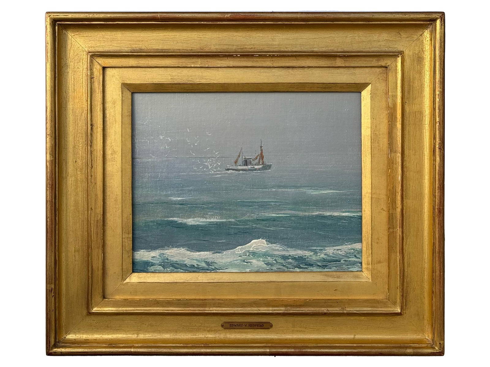 Antique American Oil Painting By Edward Redfield Auction