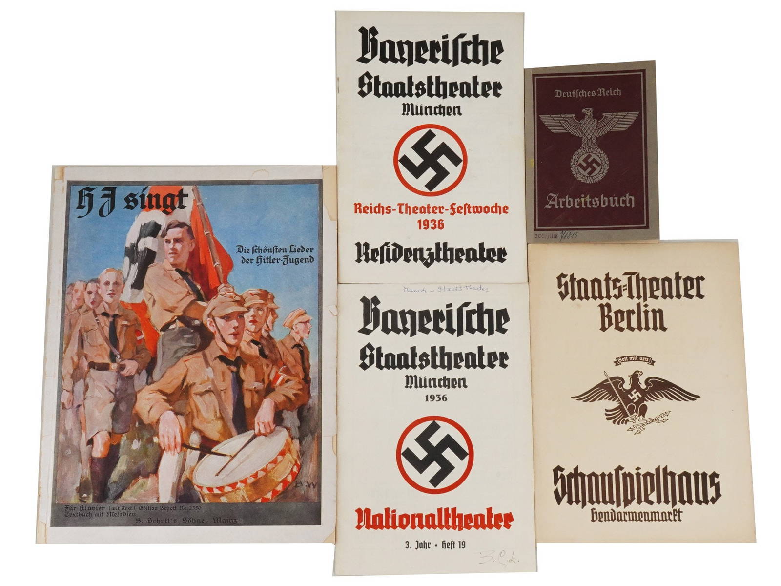 Wwii Nazi German Historical Theater Paper Memorabilia Auction