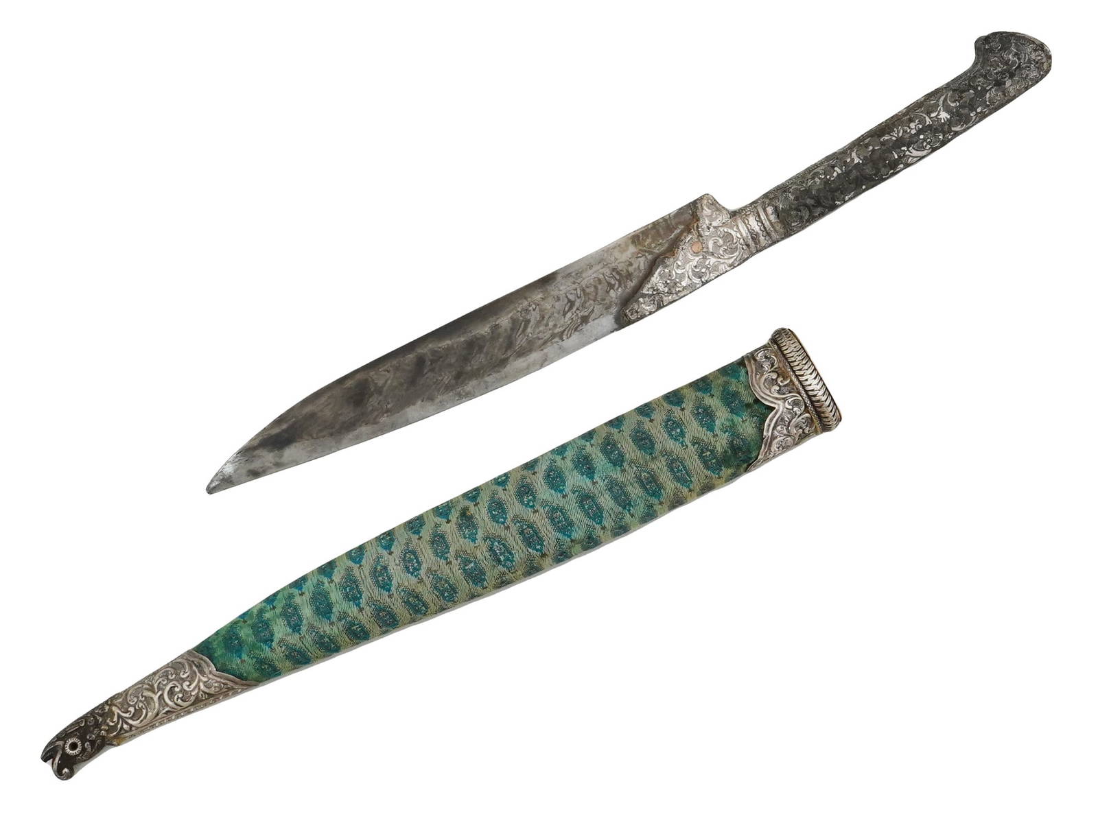 Antique Turkish Ottoman Empire Balkan Bichaq Dagger Auction