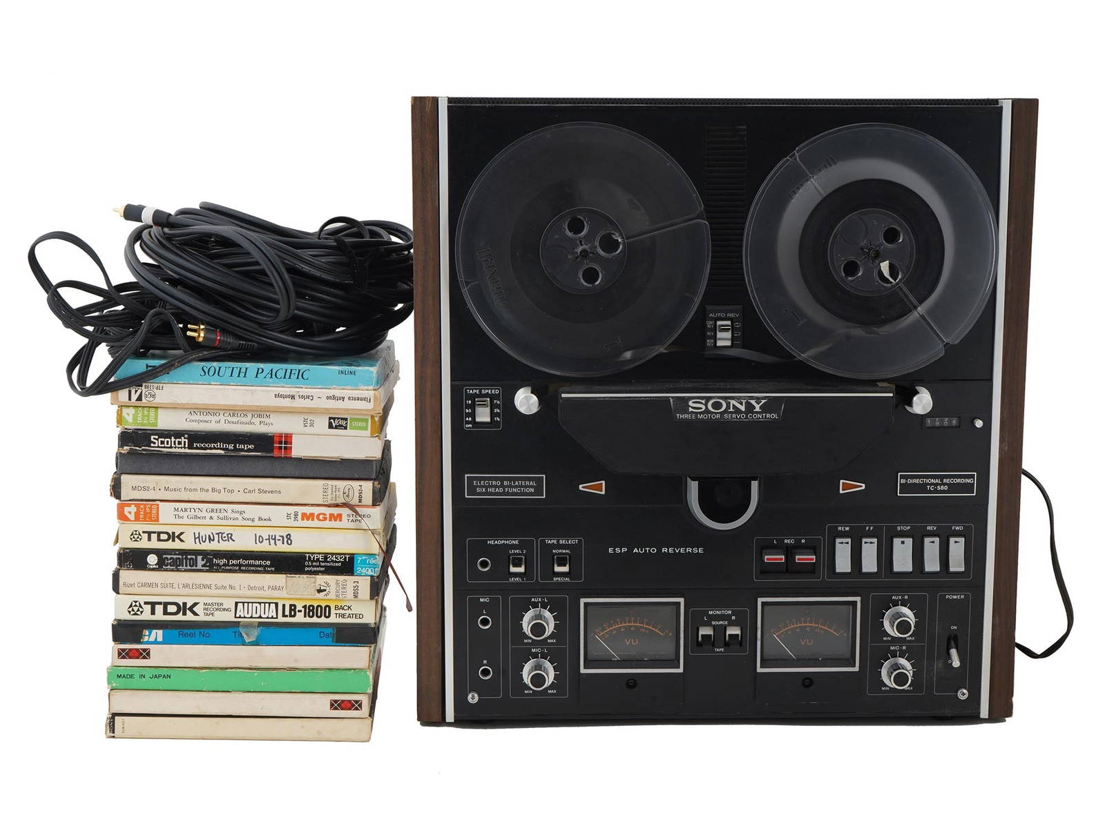 Sony Tc-580 Reel Tape Recorder With Accessories Auction
