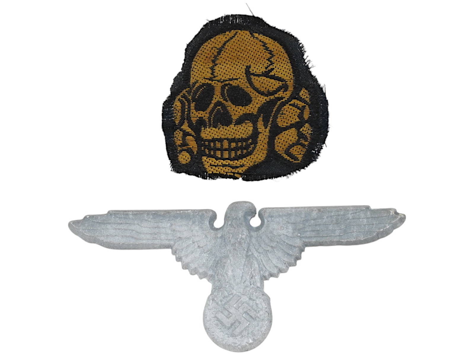 Wwii Nazi German Waffen Ss Visor Cap Pin Ss Skullpatch - Aug 03, 2025 ...