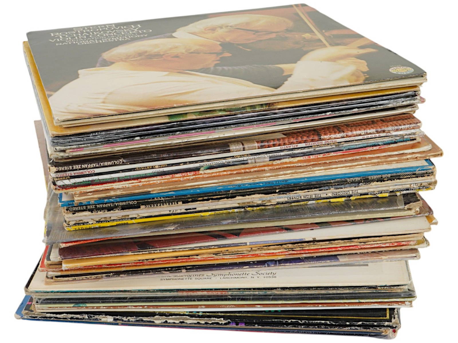 Collection Of 50 Vintage Vinyl Lp Records Multiple Styles Auction