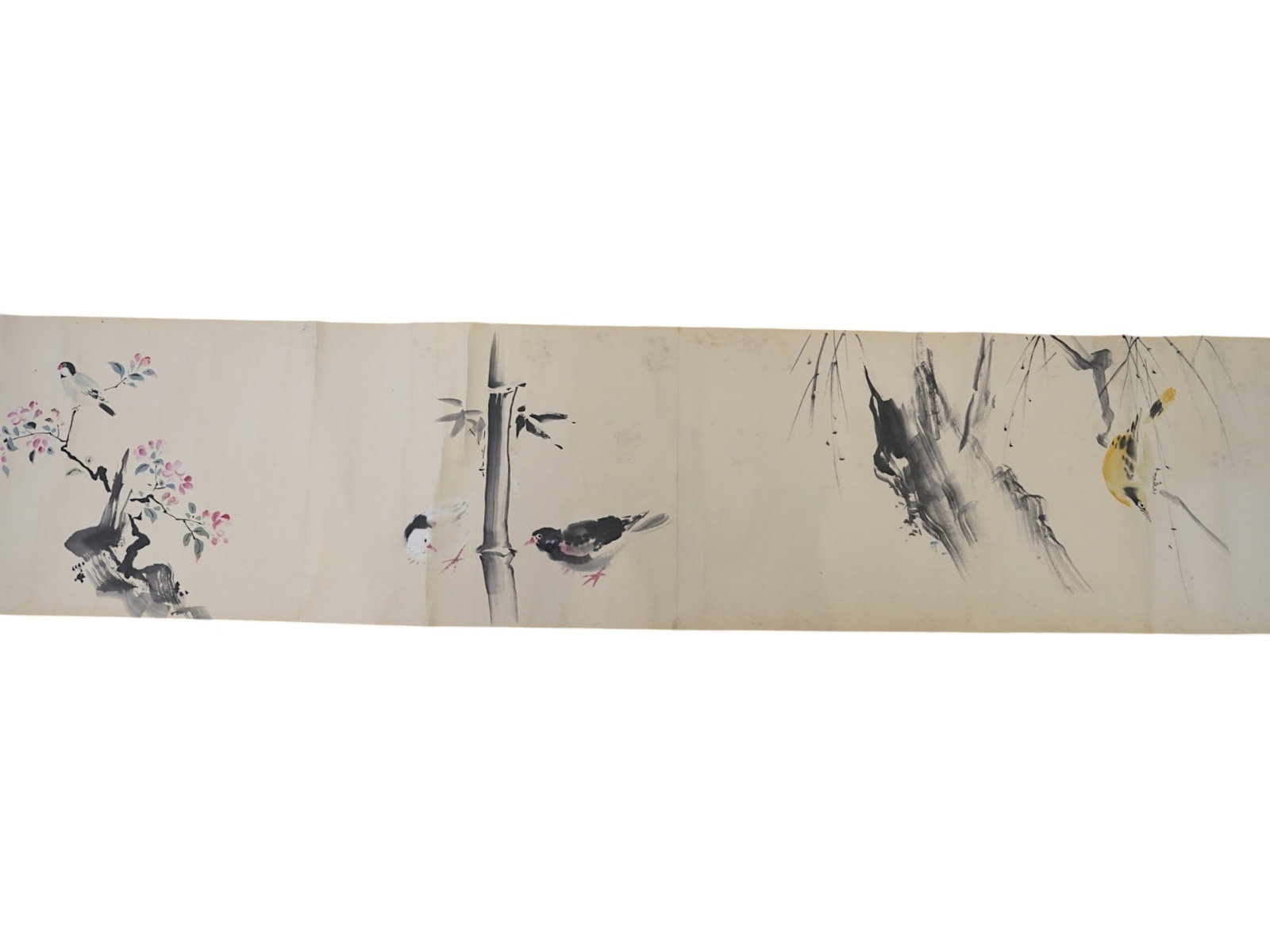 Antique Japanese Wall Scroll Kakemono Ink Painting Auction