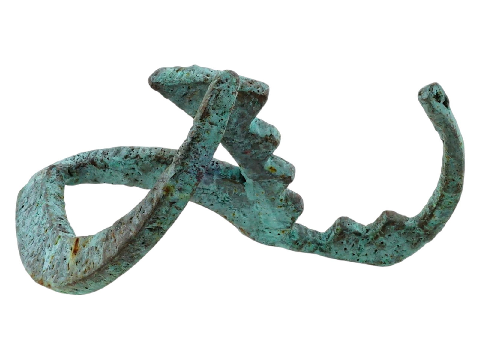 Modernist Abstract Brutalist Cast Bronze Sculpture Auction