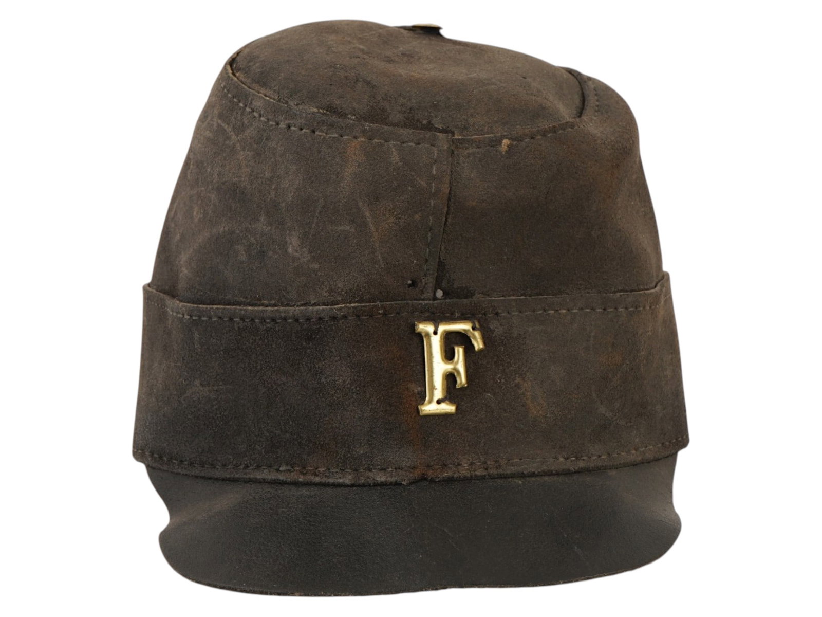 Civil War Military Kepi Forage Cap With Letter F Auction