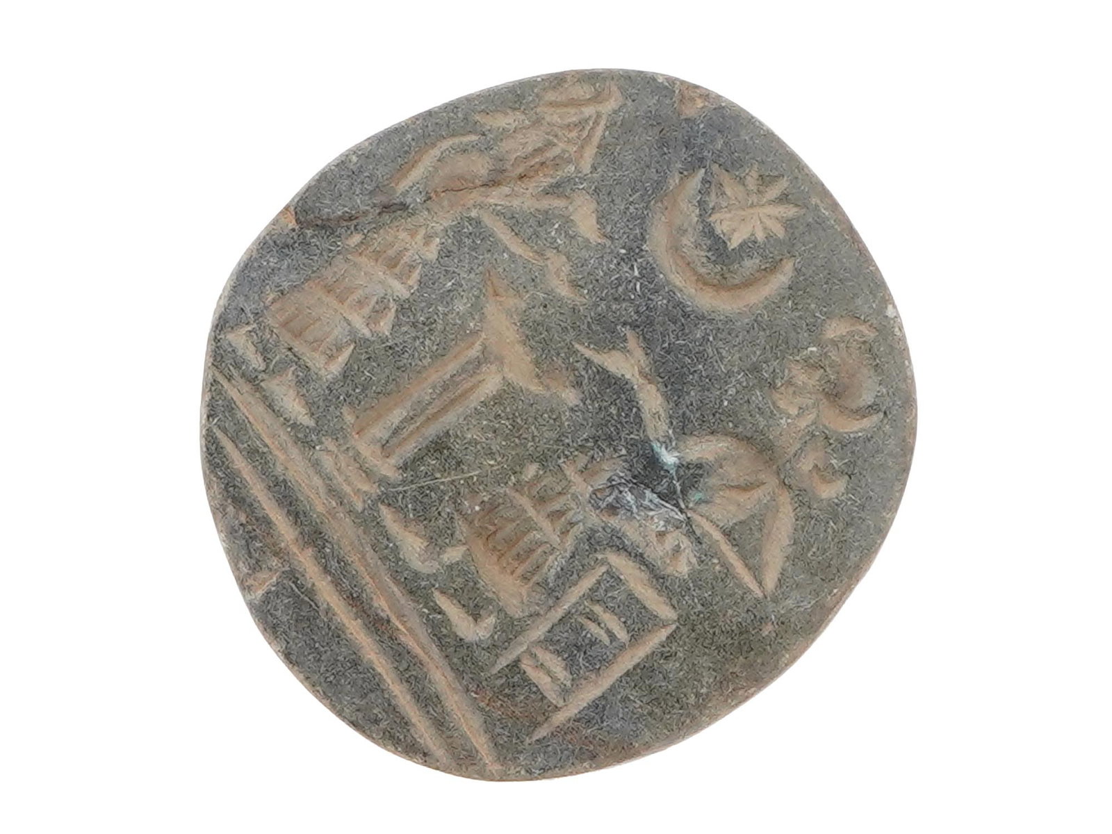 Ancient Style Mesopotamian Carved Stone Stamp Seal Auction