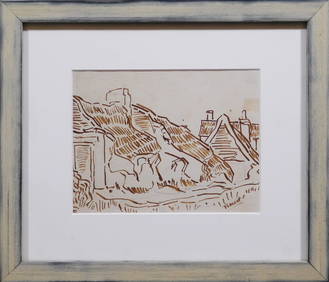 Vincent Van Gogh (1853 1890) Pen & Ink Drawing