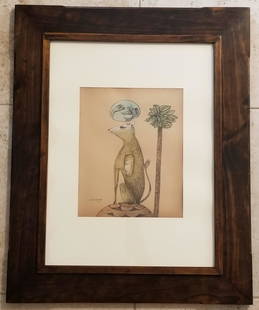 Leonora Carrington (1917 2011) Mixed Media Drawing