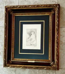 Pierre Auguste Renoir Original Lithograph, Signed