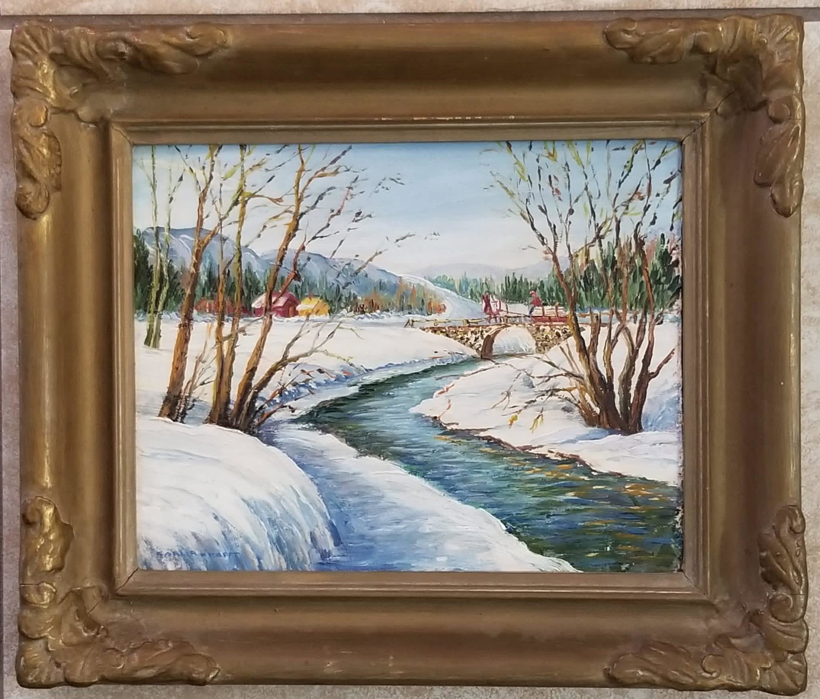Amazing Carl Krafft Oil Canvas