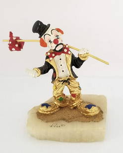 Ron Lee & Judy Signed Clown Figurines