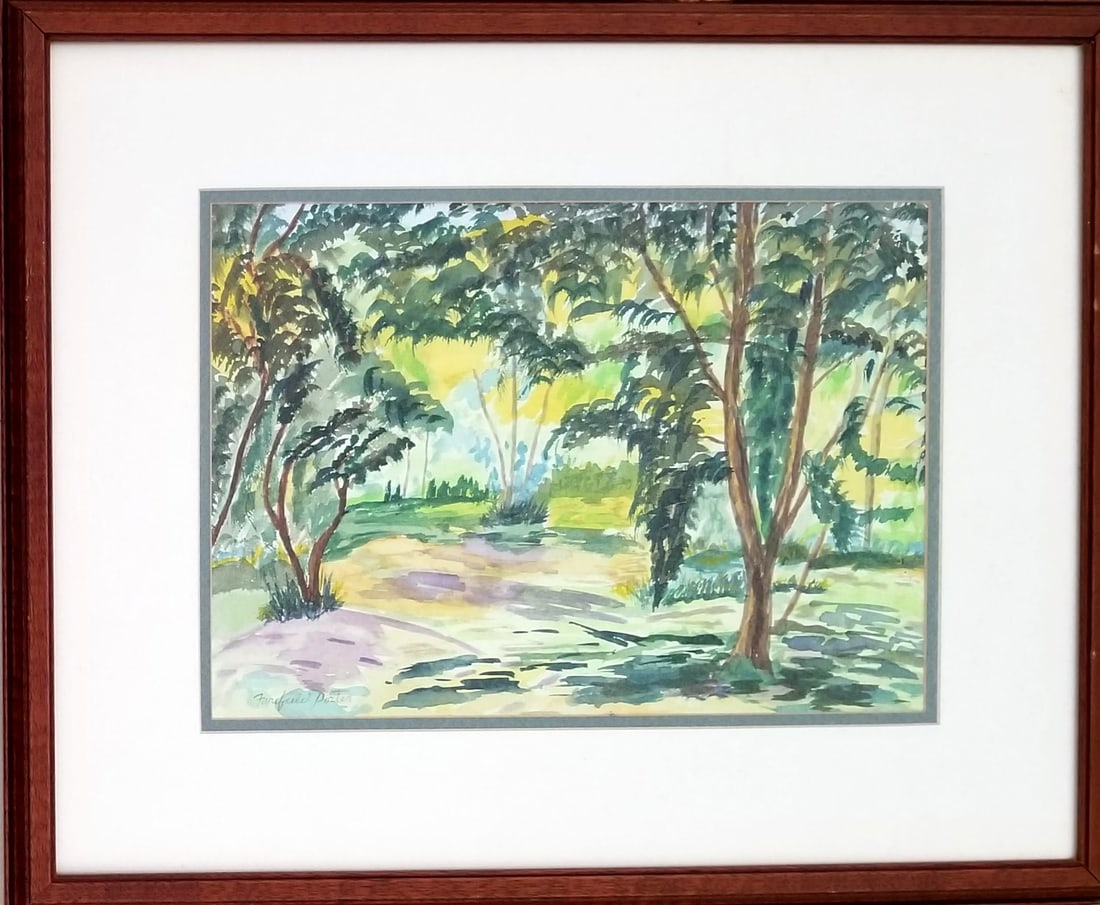 Amazing Fairfield Porter Watercolor Paper Auction