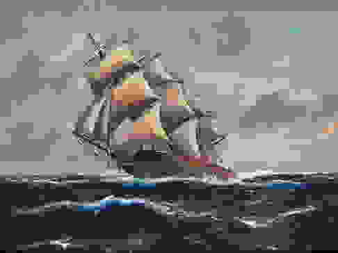 Amazing Hans Gabali Oil Canvas Board Auction