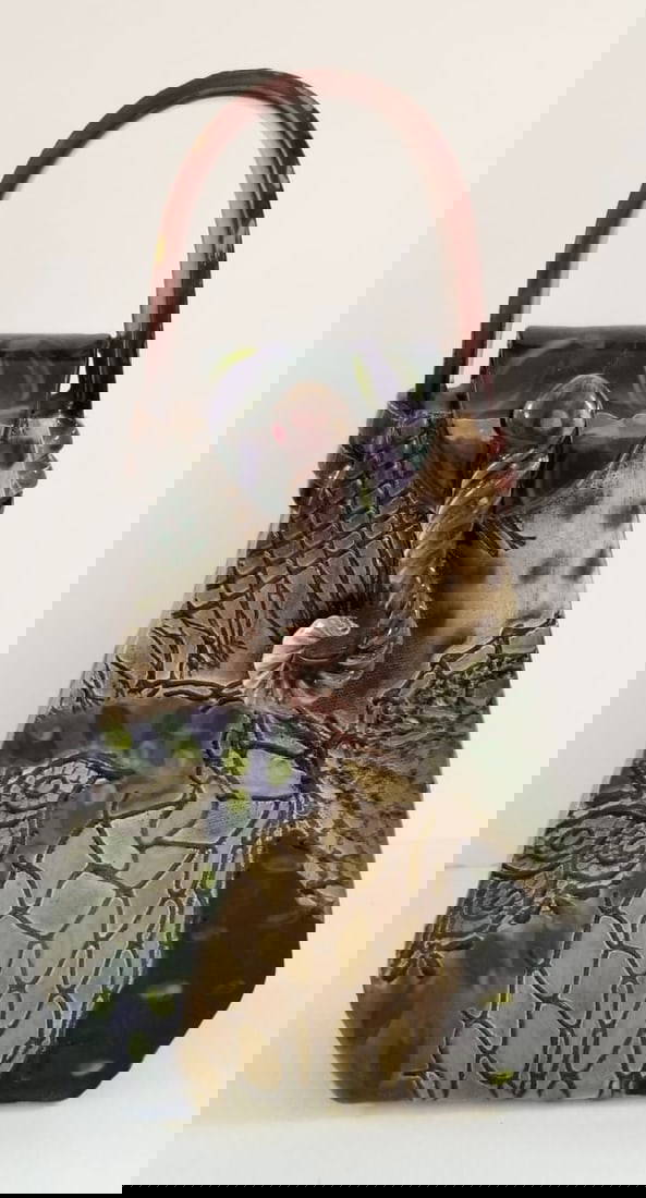 Amazing Markiewicz Ceramic Wallet Art Pottery Auction