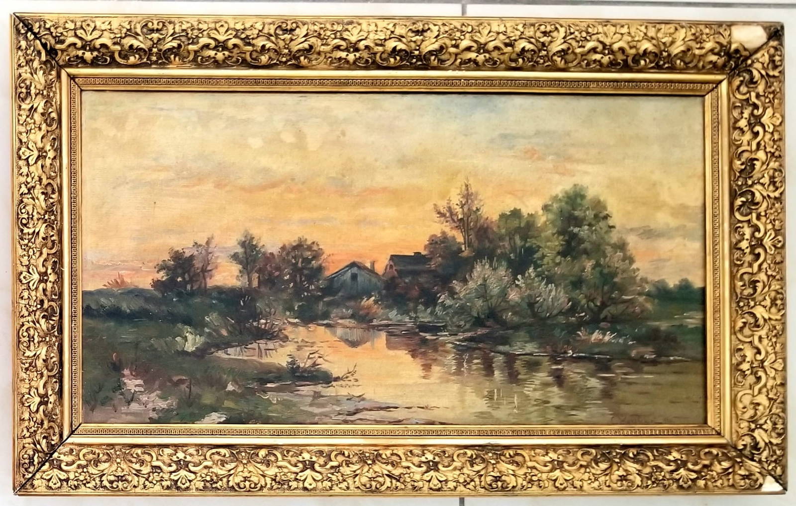 Amazing Stanislav Yulianovich Zhukovsky Oil Canvas Auction