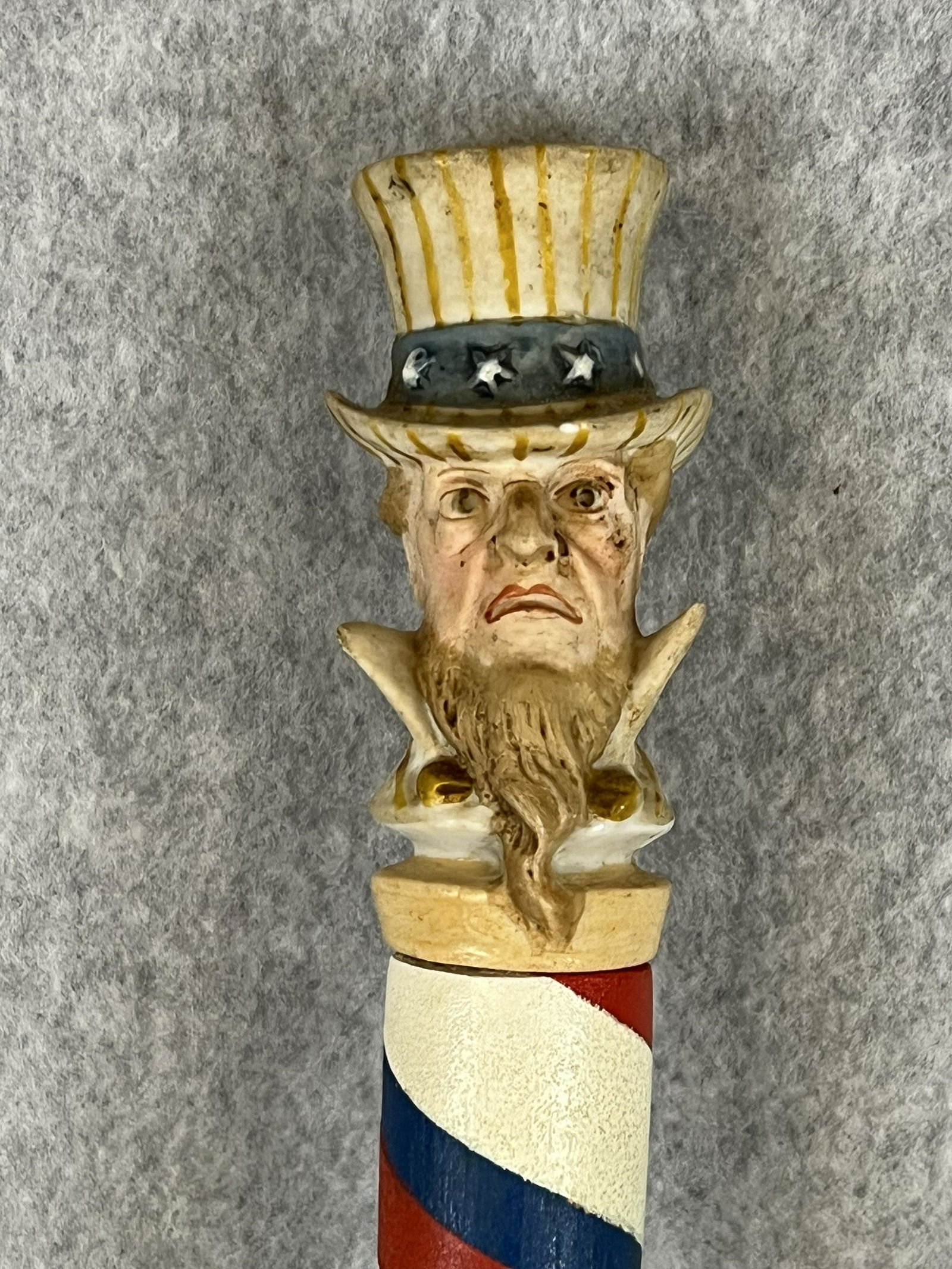 Antique Patriotic Uncle Sam Theme Cane Auction