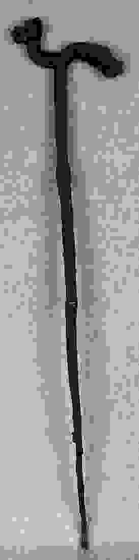 Elaborate Wrought Iron Asian? Cane Auction