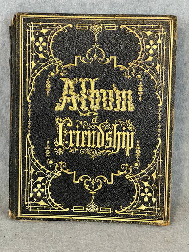 1859 Friendship Autograph Book Presented To Julia Sheldon