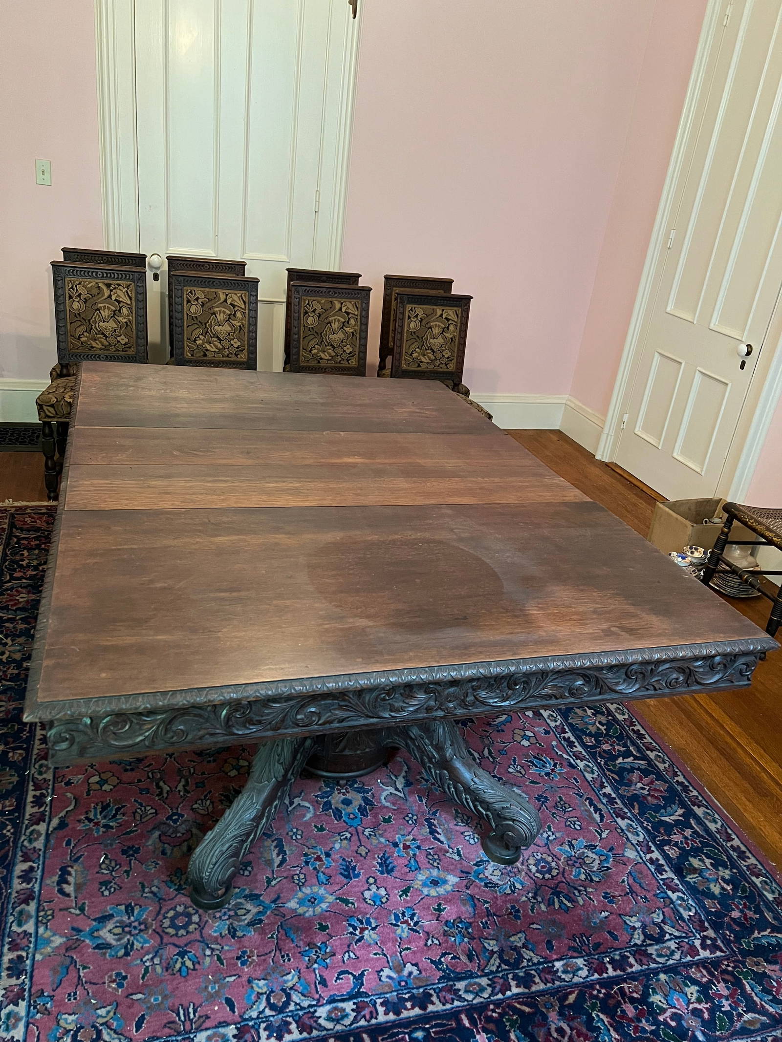 Exceptional R. J. Horner Oak Dining Table Auction