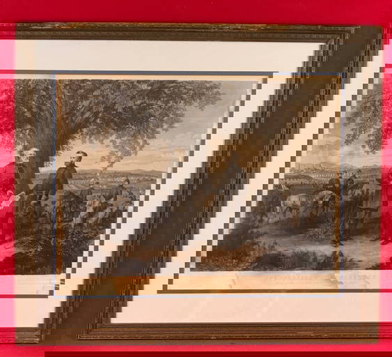 1868 Engraving "the Surrender Of General Lee" By Thomas Kelly