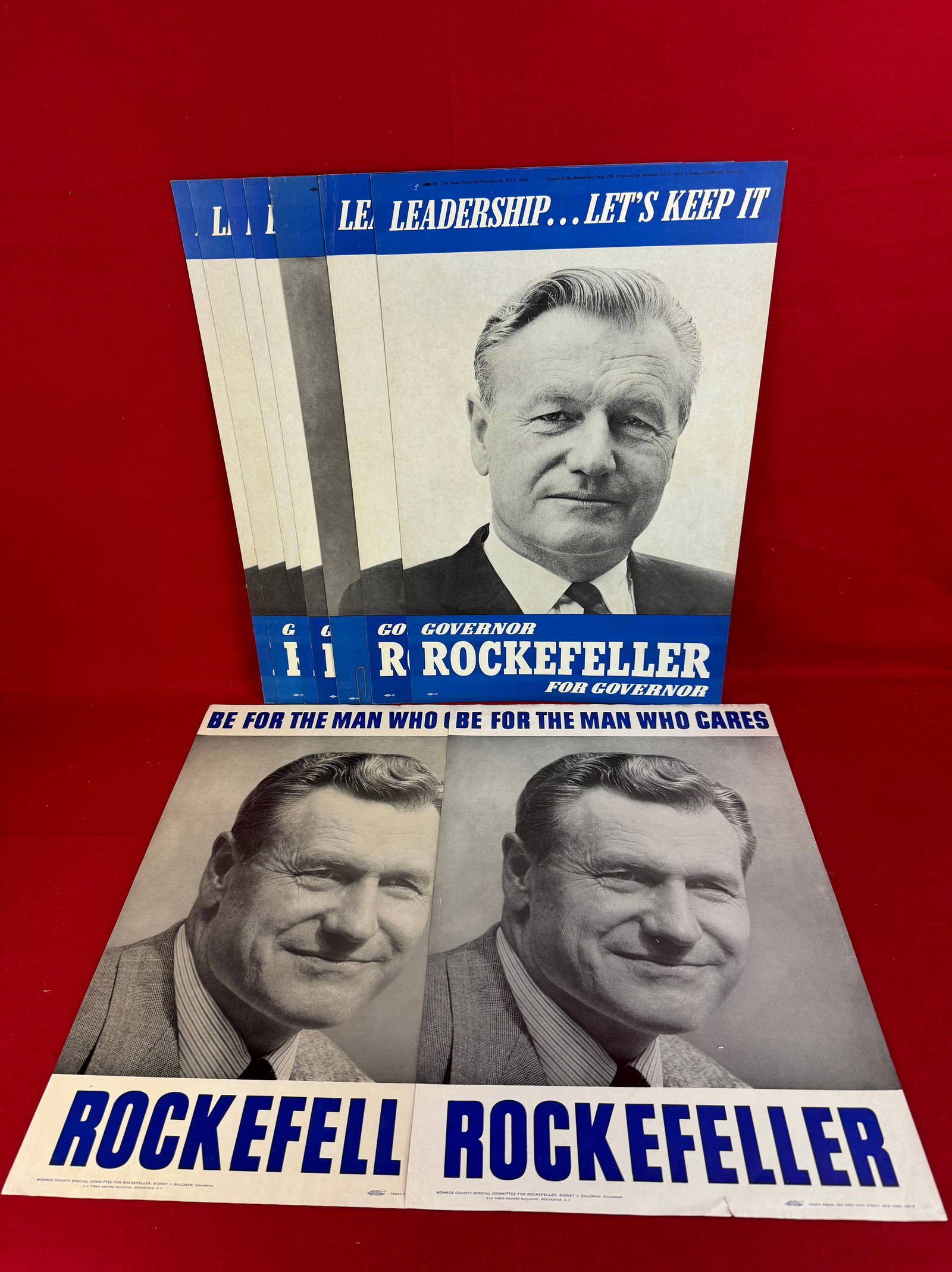 9 Nelson Rockefeller Governor Political Posters Auction
