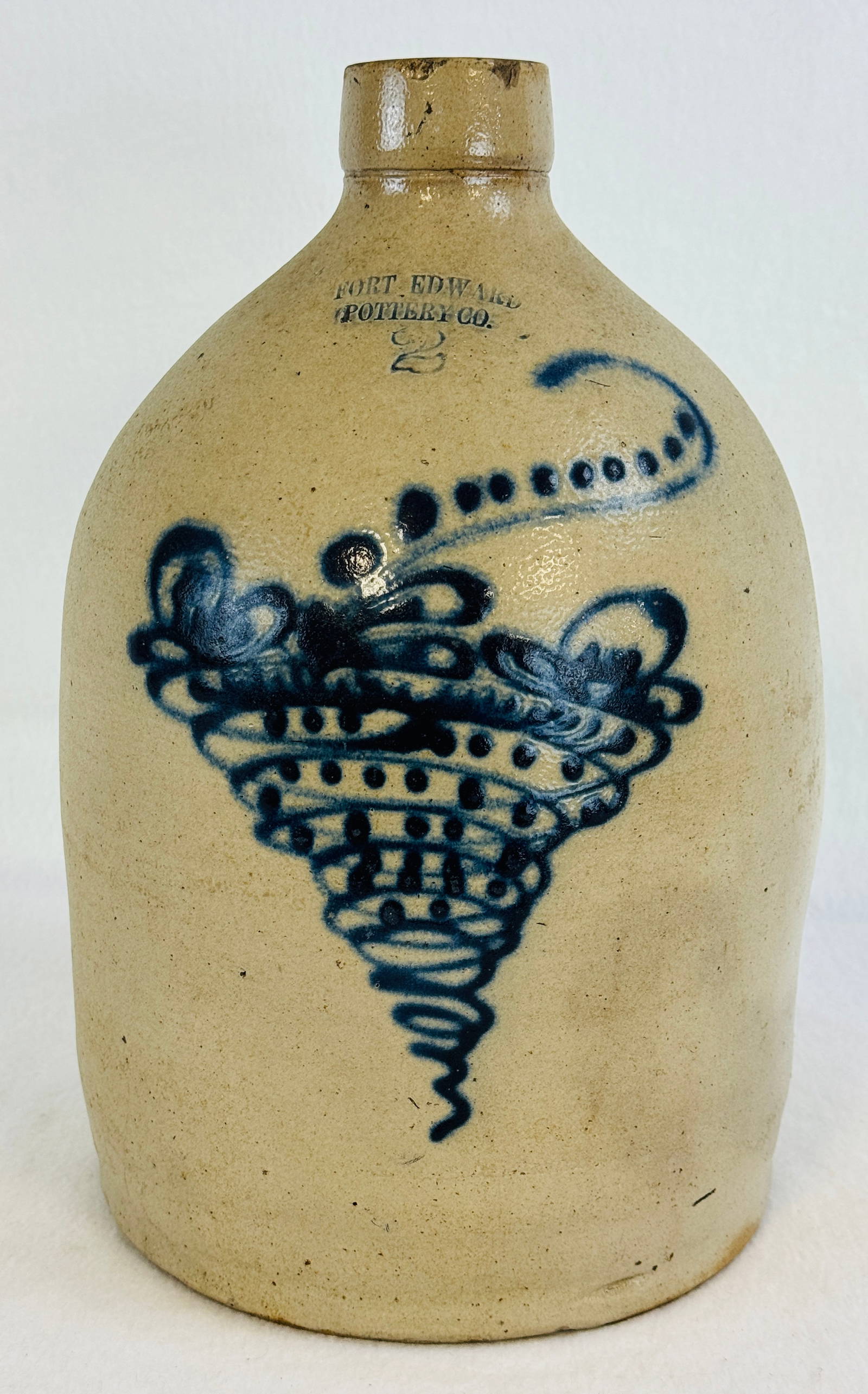Ft Edward Pottery Co Stoneware Jug Decorated Auction