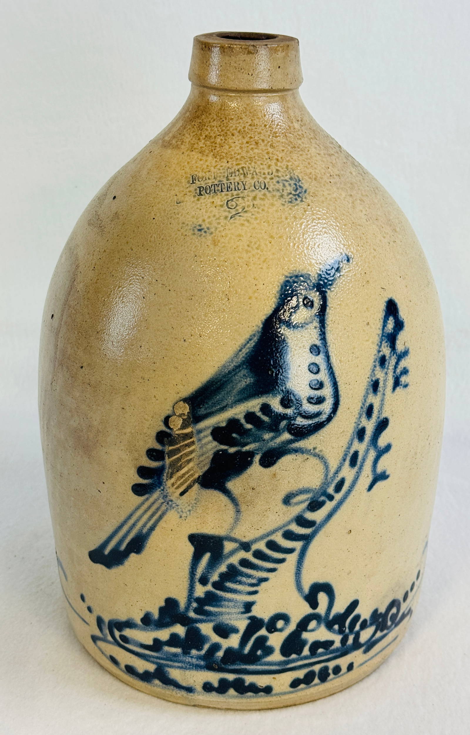 Scarce Fort Edward Pottery Co Stoneware Jug Auction