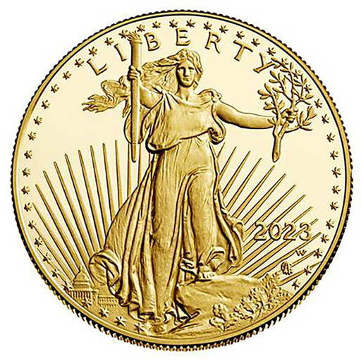 Proof American Gold Eagle One Ounce 2023 W W/ Box And Coa