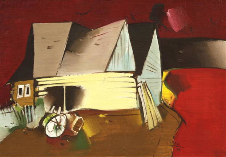 Hloznik Ferdinand (1921 2006) Behind The Barn, 1975