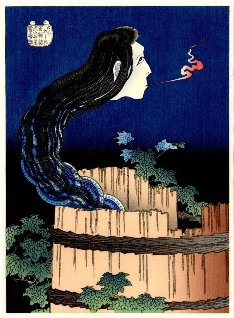 Katsushika Hokusai : Ghost Of Okiku Auction