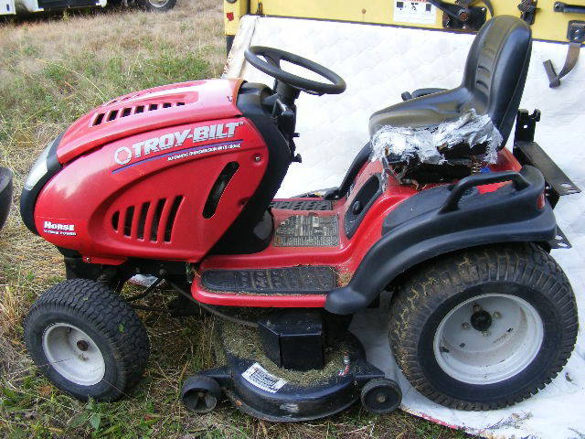 Troy Bilt Tractor, 21hp V Twin Automatic Transmiss