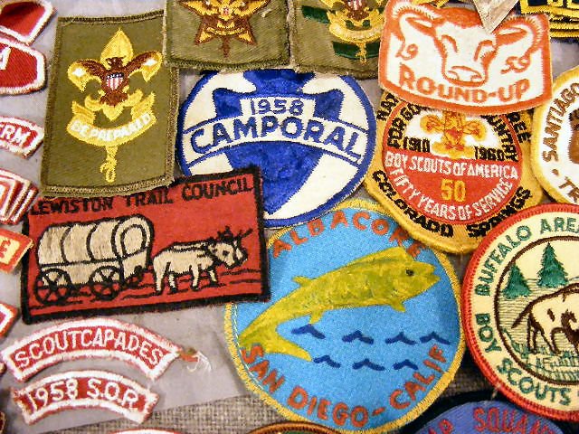 24D: Vintage 1950's - 60's Boy Scout patches. Albacore : Lot 24D