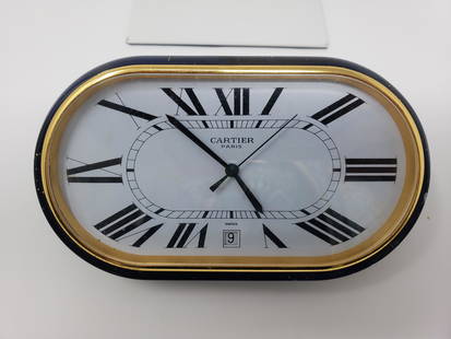 Cartier Oval Desk Clock