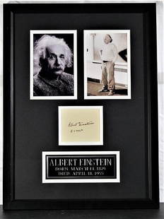 Albert Einstein Clipped Signature